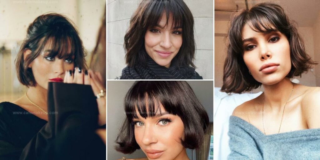25 Modern Short Bobs With Wispy Bangs For Style - Cafe Makeup