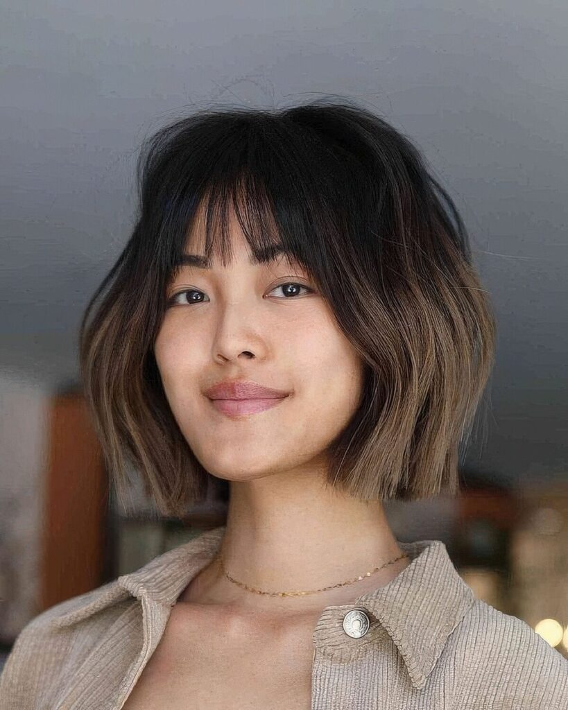 25 Modern Short Bobs With Wispy Bangs For Style - Cafe Makeup