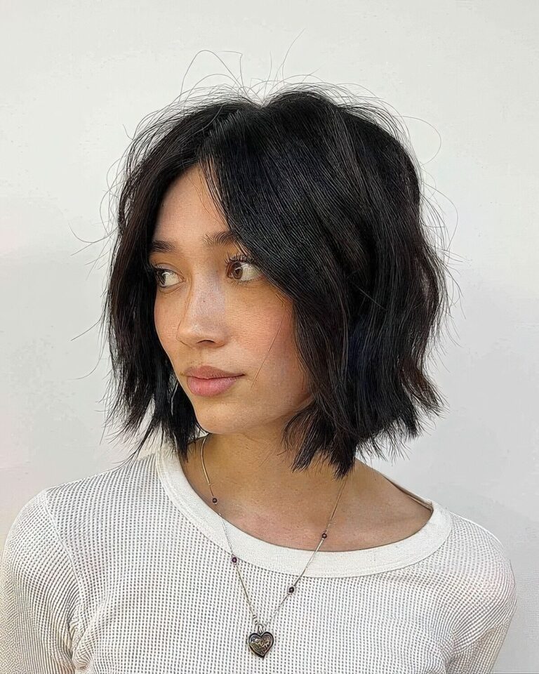 30 Eye-Catching Choppy Bob Haircuts You’ll Love - Cafe Makeup